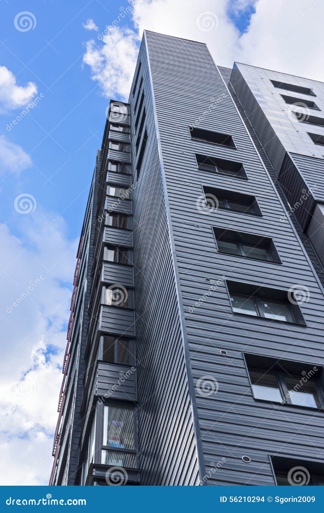 Nice Modern High-rise Building Stock Photo - Image of perspective ...