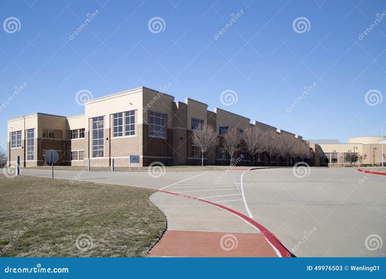 Nice Modern High School Classroom Stock Image - Image of high, study ...