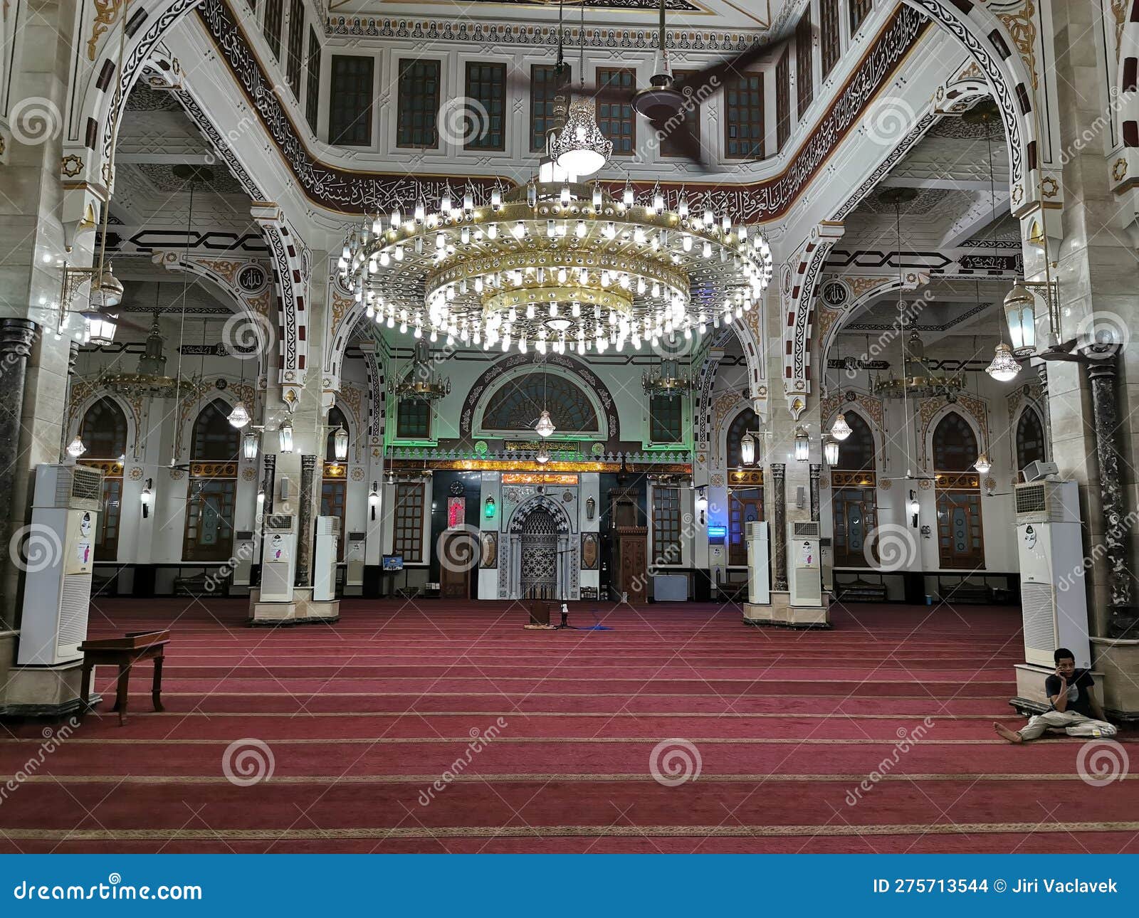 Mosque Building Hurghada Interior Editorial Stock Image - Image of ...