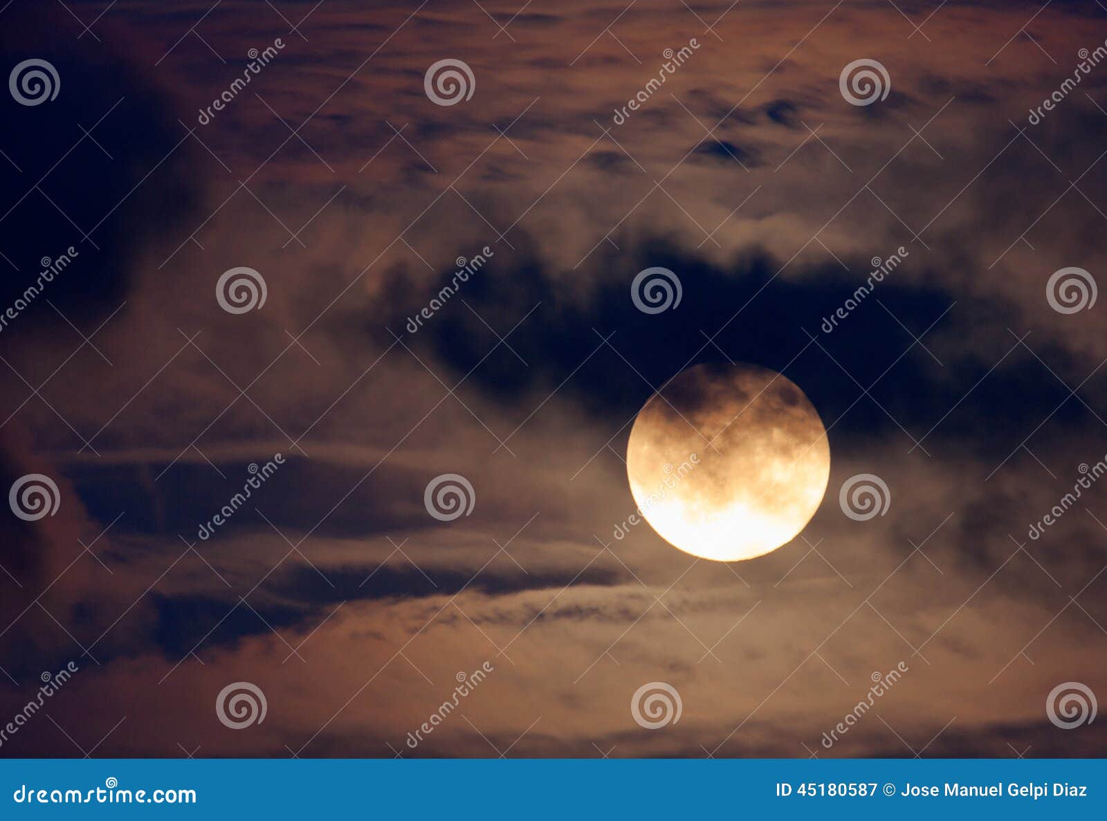 Nice Night Shot of the Full Moon Stock Image - Image of digital, lunar ...
