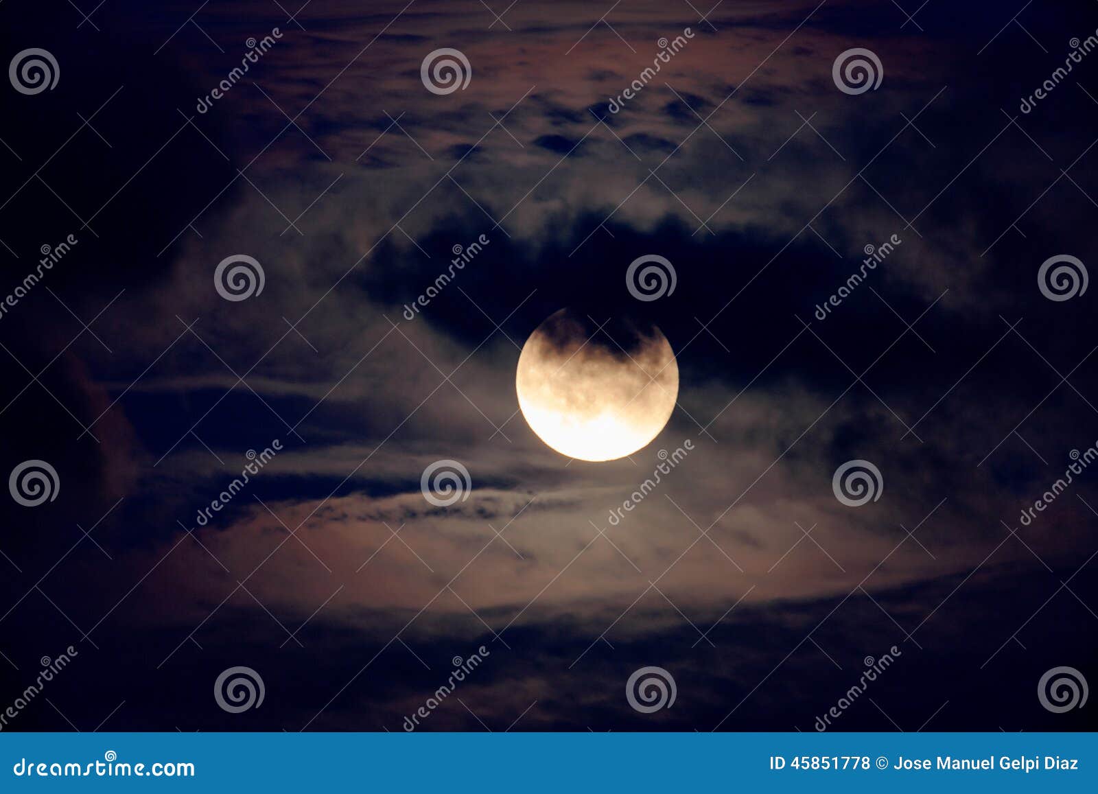 Nice Night Shot of the Full Moon Stock Photo - Image of moonlight, moon ...