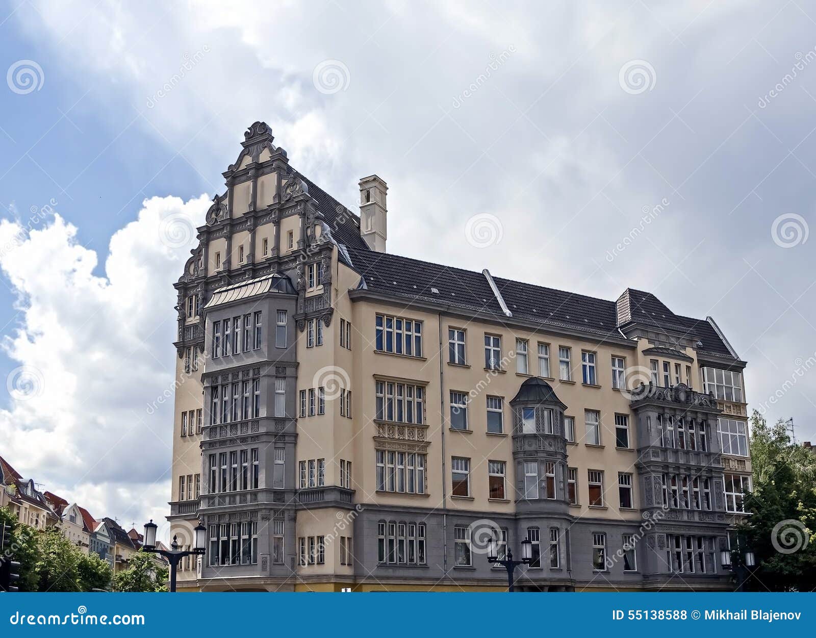 Nice old house in Berlin 1 stock photo. Image of style - 55138588