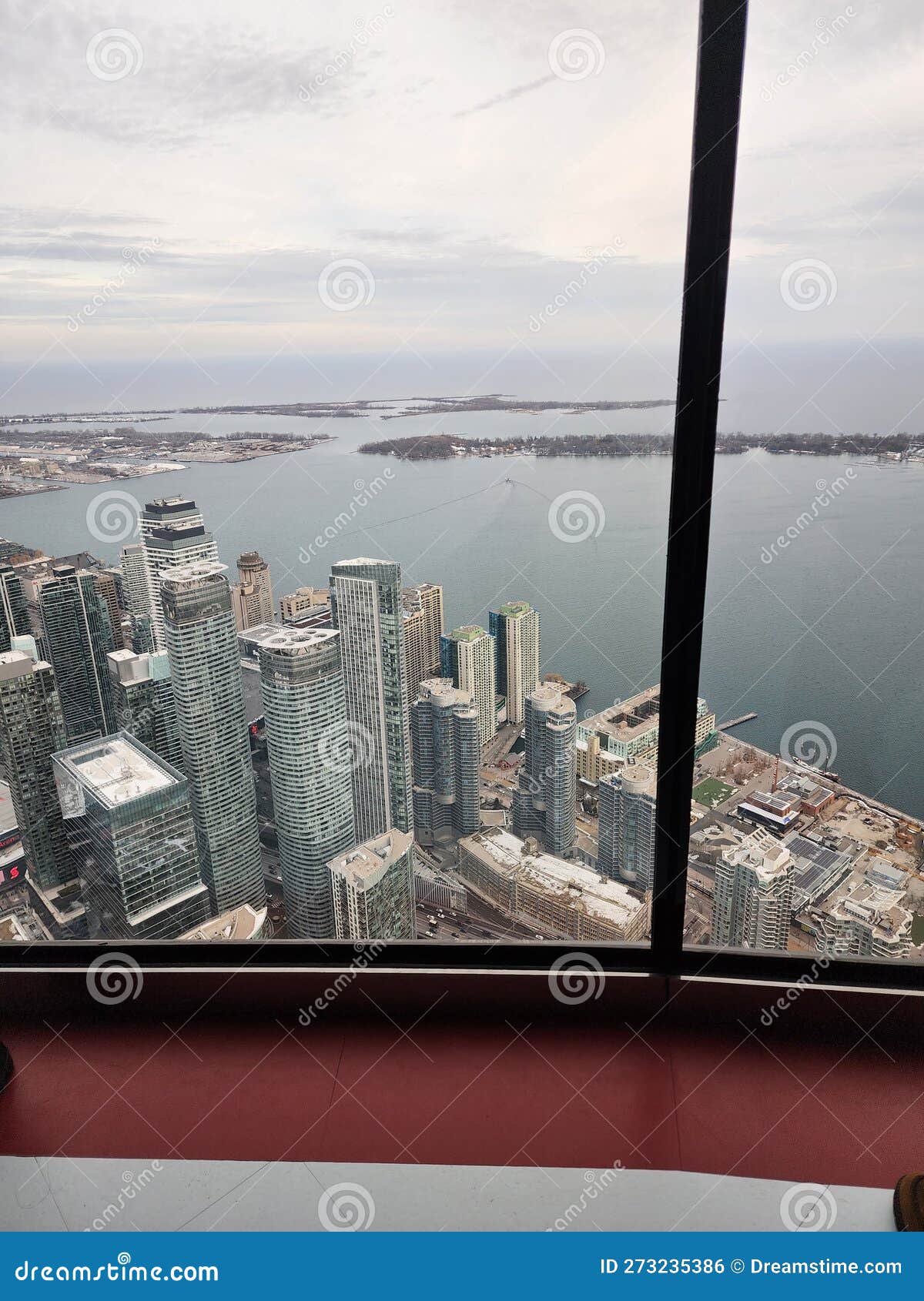 Nice Overlooking View from CN Tower Toronto Canada Stock Photo - Image ...