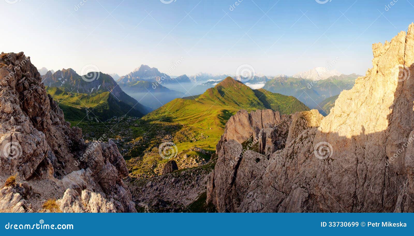 Nice Panoramic View of High Mountains Stock Image - Image of beautiful ...