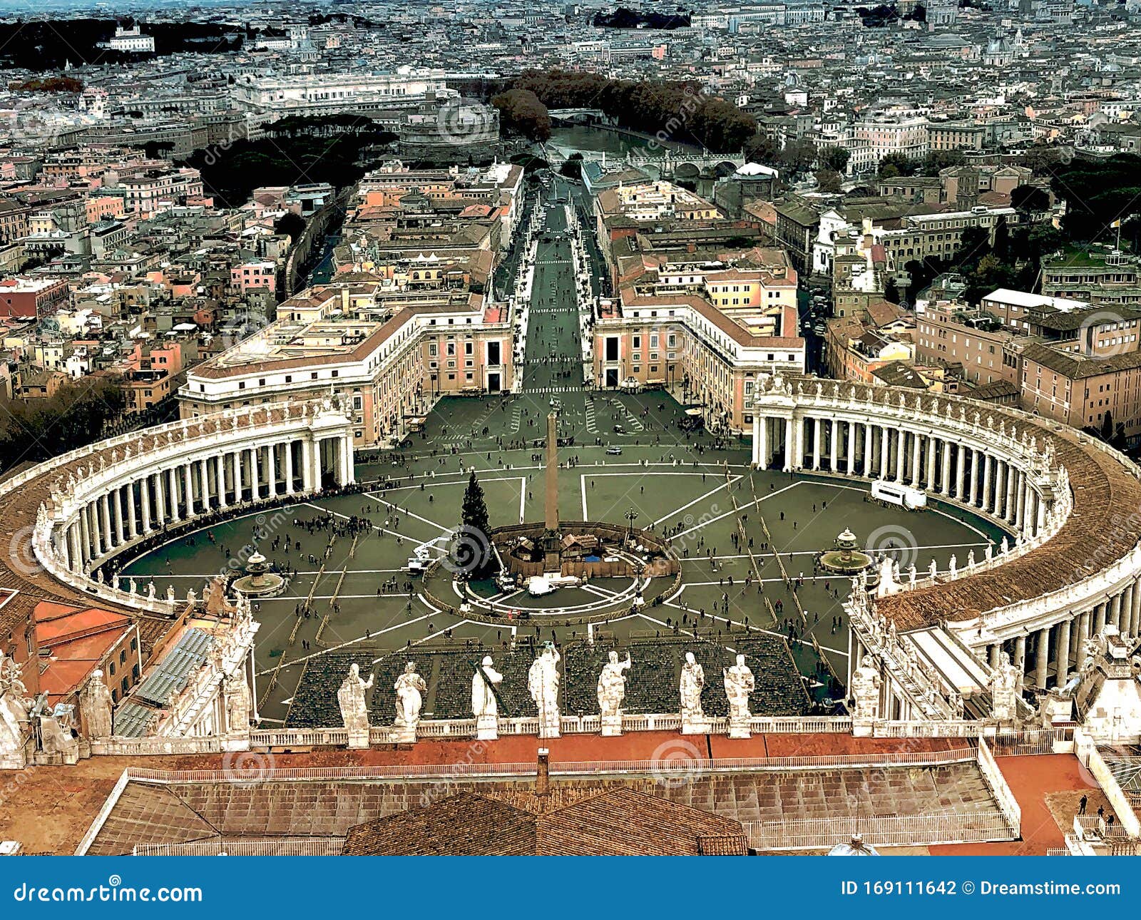 The Nice Panoramic View of the Vatican City Stock Photo - Image of ...
