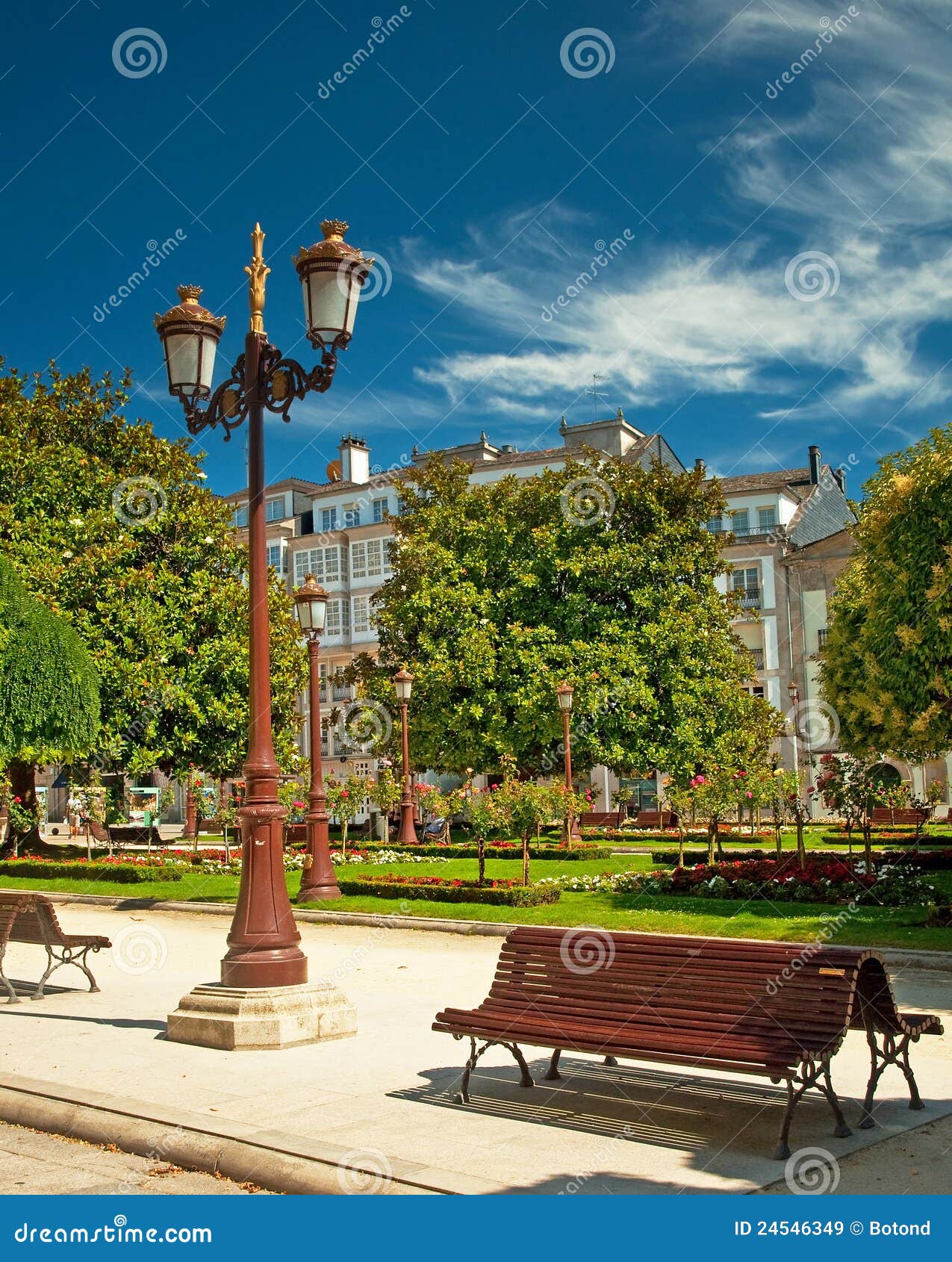 Nice park stock image. Image of outdoors, europe, bench - 24546349
