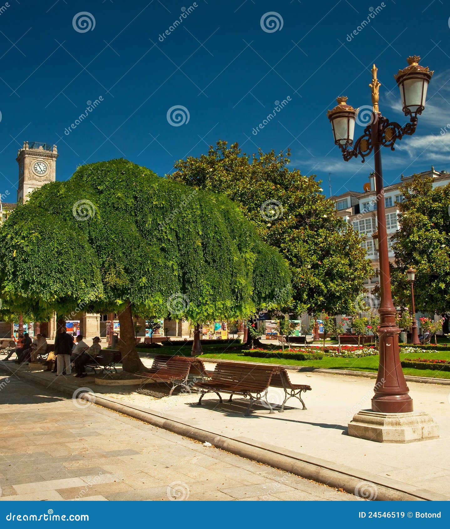 Nice park stock image. Image of path, life, pathway, construction ...