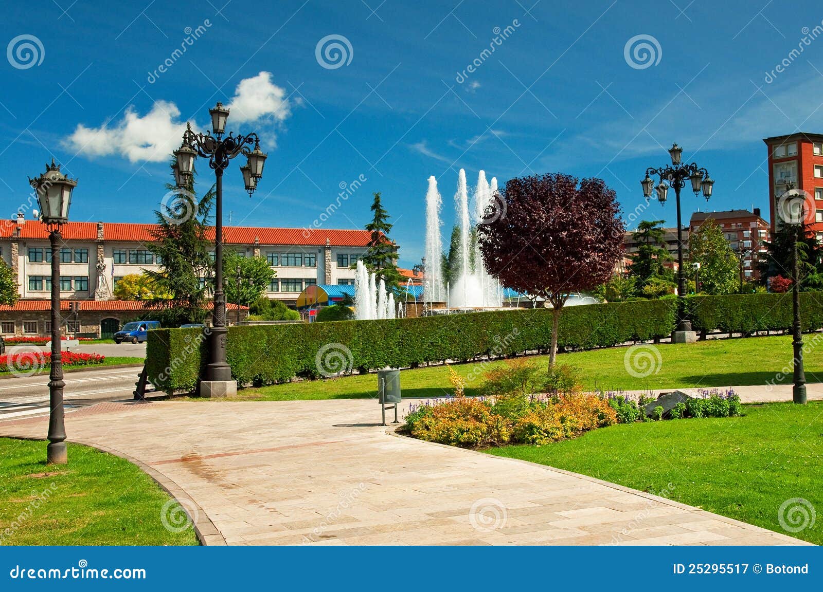 Nice park stock image. Image of landscape, mountain, famous - 25295517