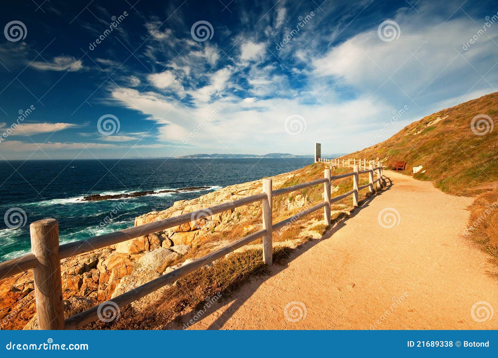Nice pathway at the coast stock photo. Image of relaxation - 21689338