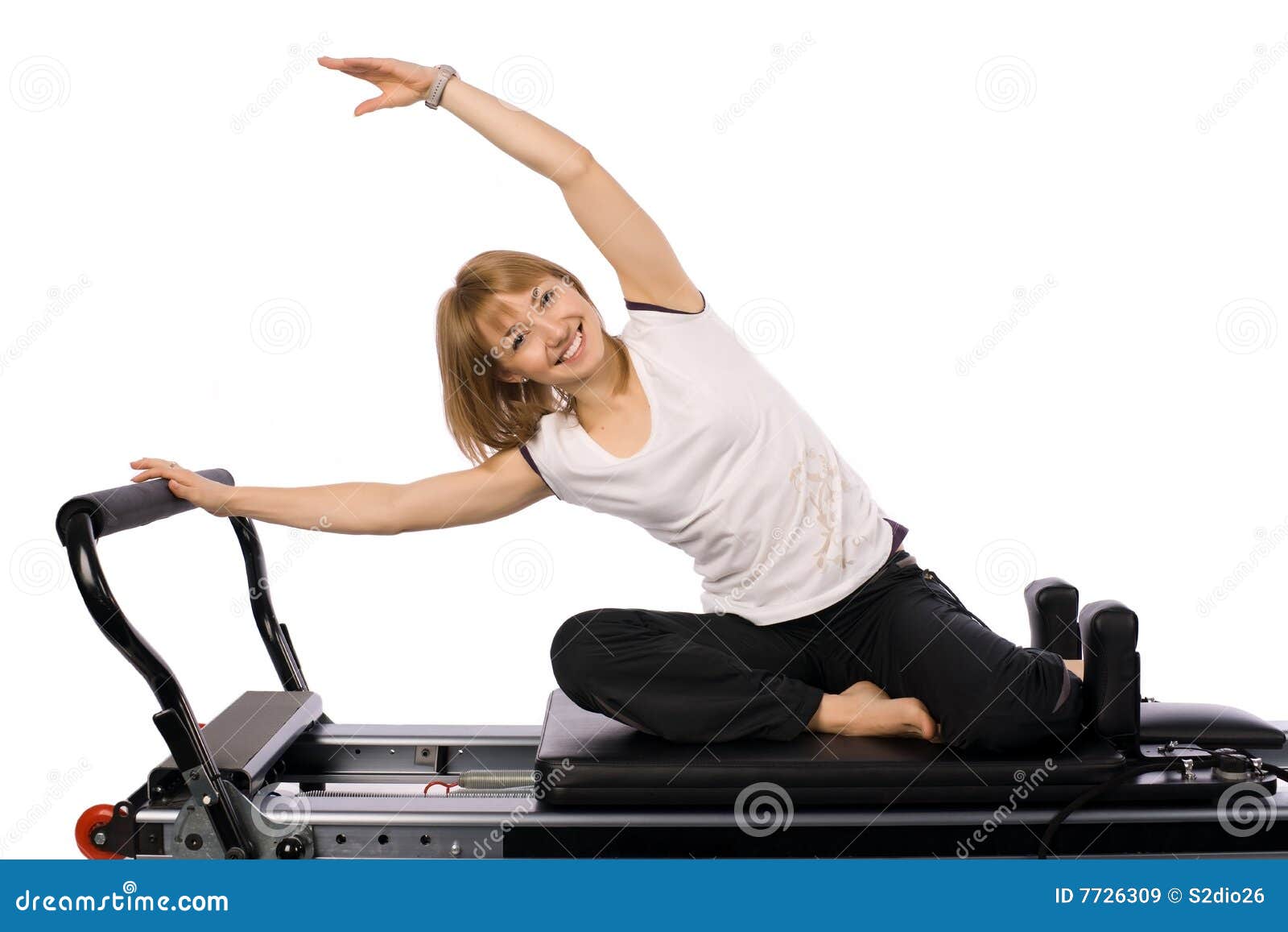 A nice pilates girl stock image. Image of gymnastics, nature - 7726309