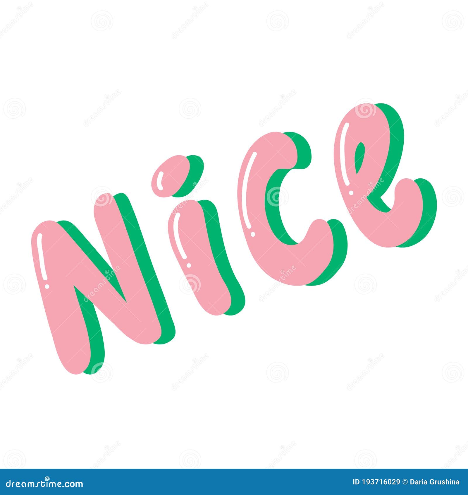 Nice. Placard Template with Calligraphic Design Flat Design Elements ...