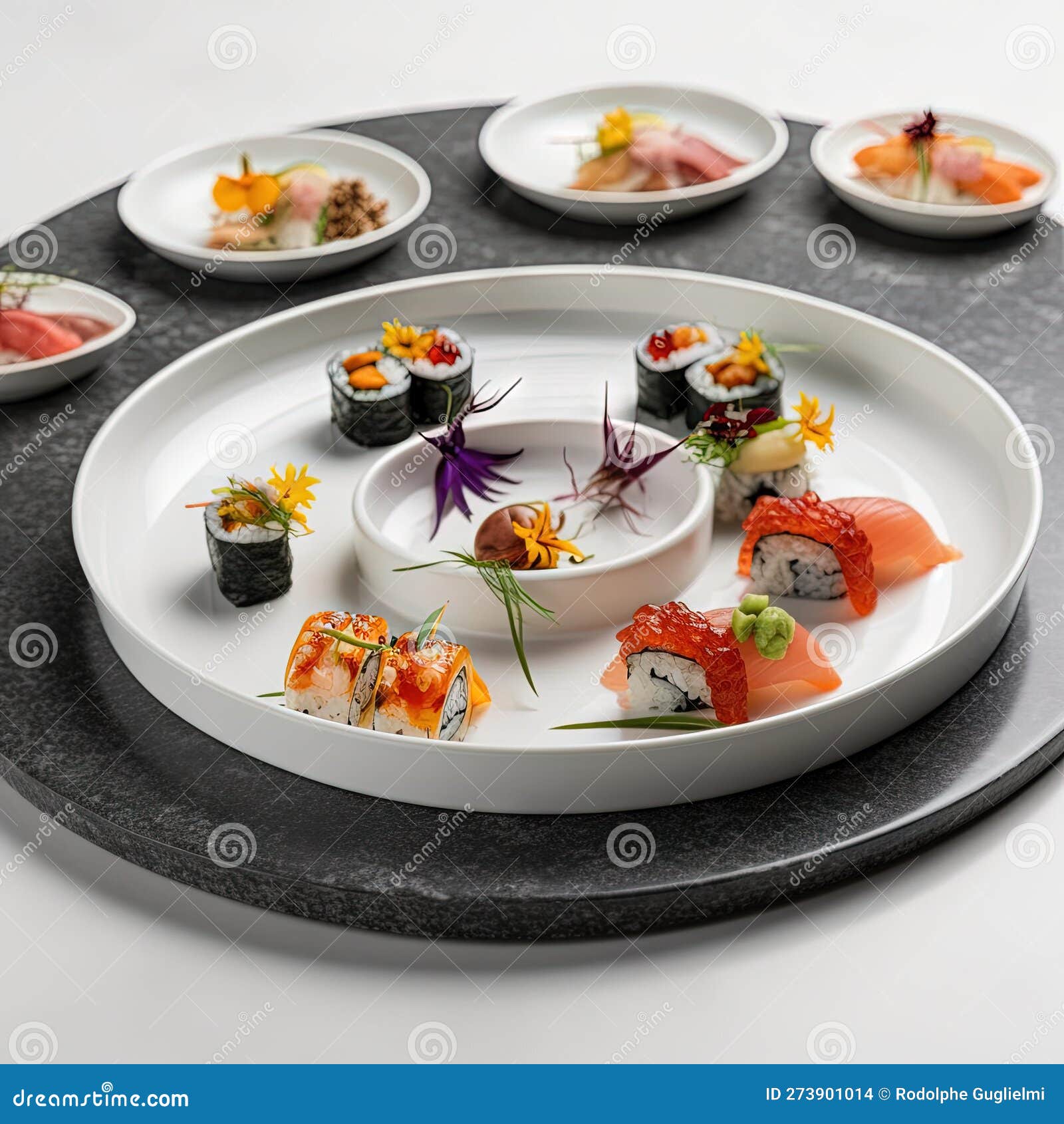 Nice Plate for a Great Tasting Stock Illustration - Illustration of ...