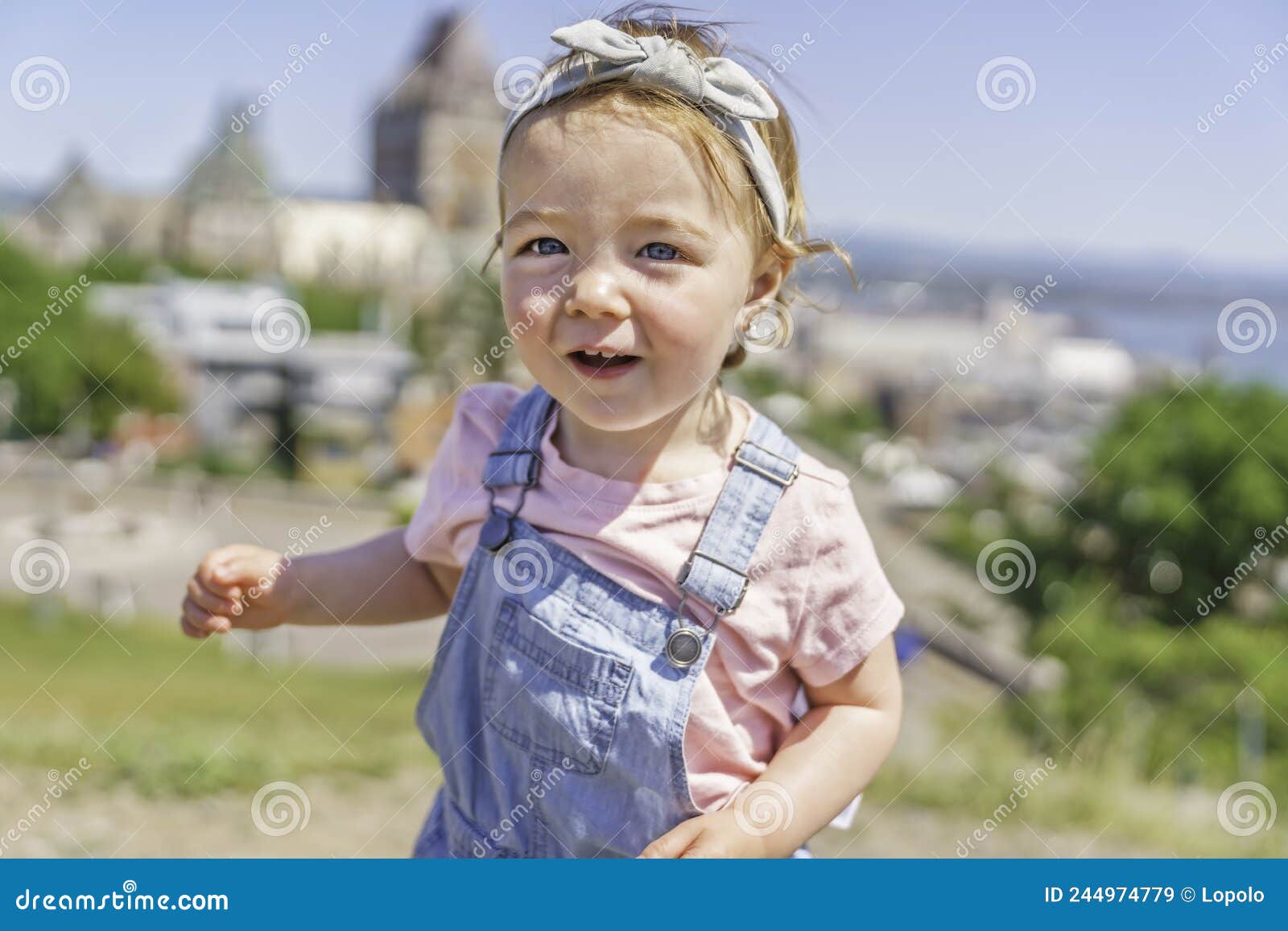 Nice Portrait of Happy Joyful Child Outside Stock Image - Image of ...