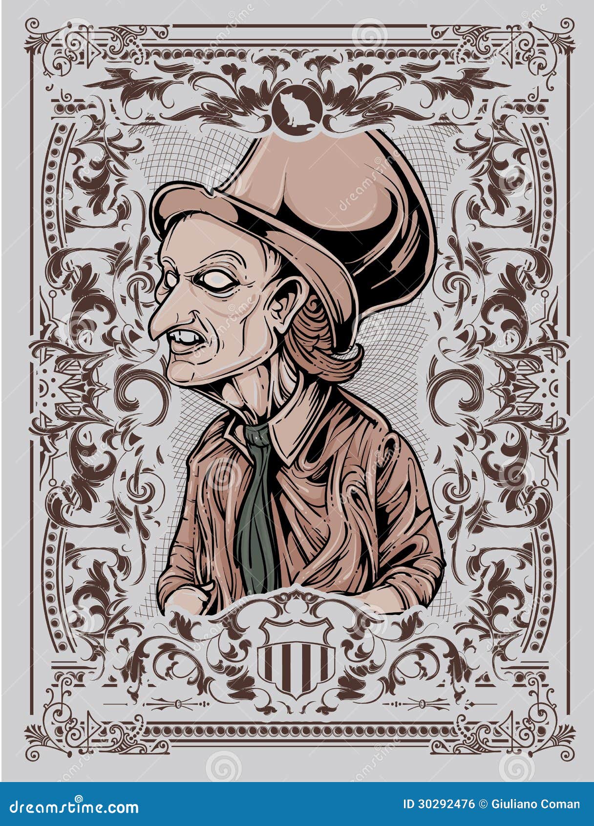 Evil Wizard Putting Spell, Cartoon Pixel Art Character Isolated On ...