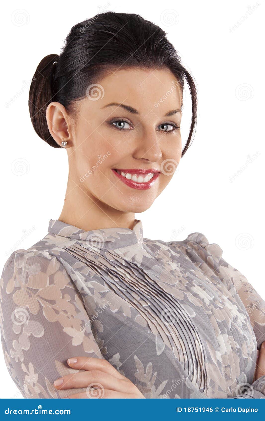 Nice Portrait Smiling Woman Stock Photo - Image of colleague, model ...