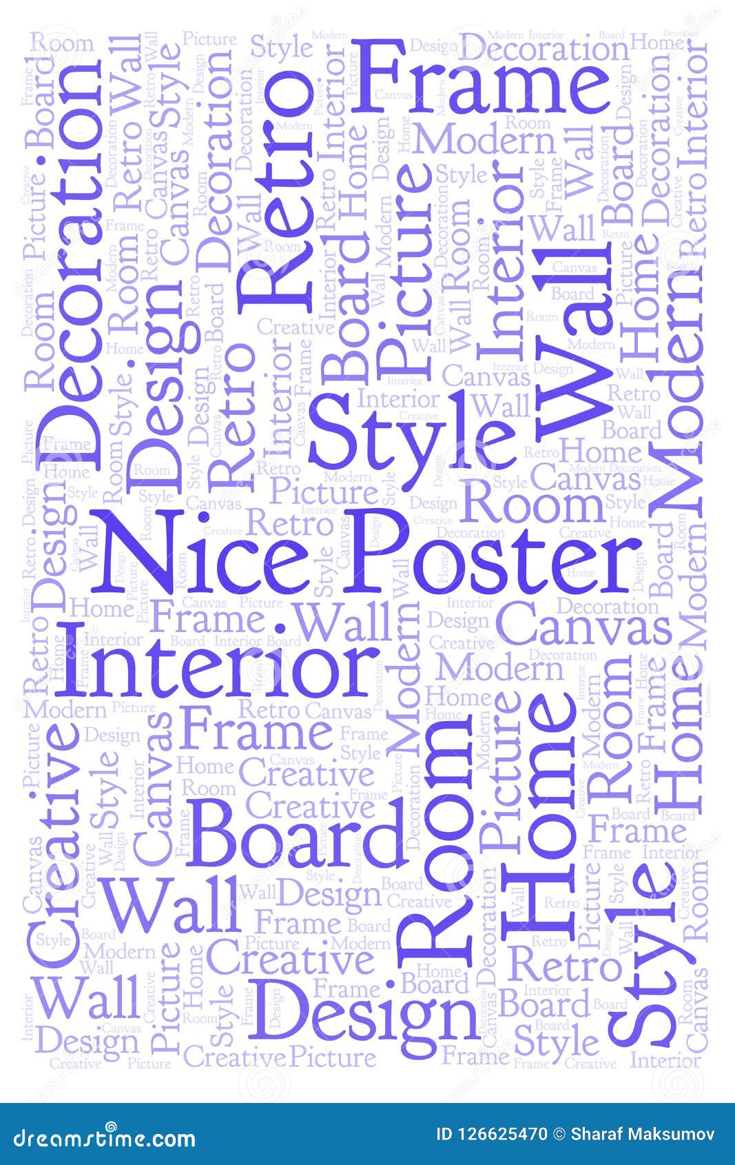 Nice Poster word cloud. stock illustration. Illustration of poster ...