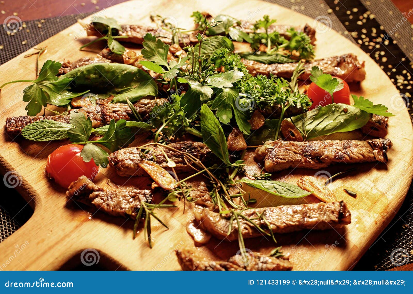 Nice Presentation and Meats Stock Image - Image of dinner, meat: 121433199