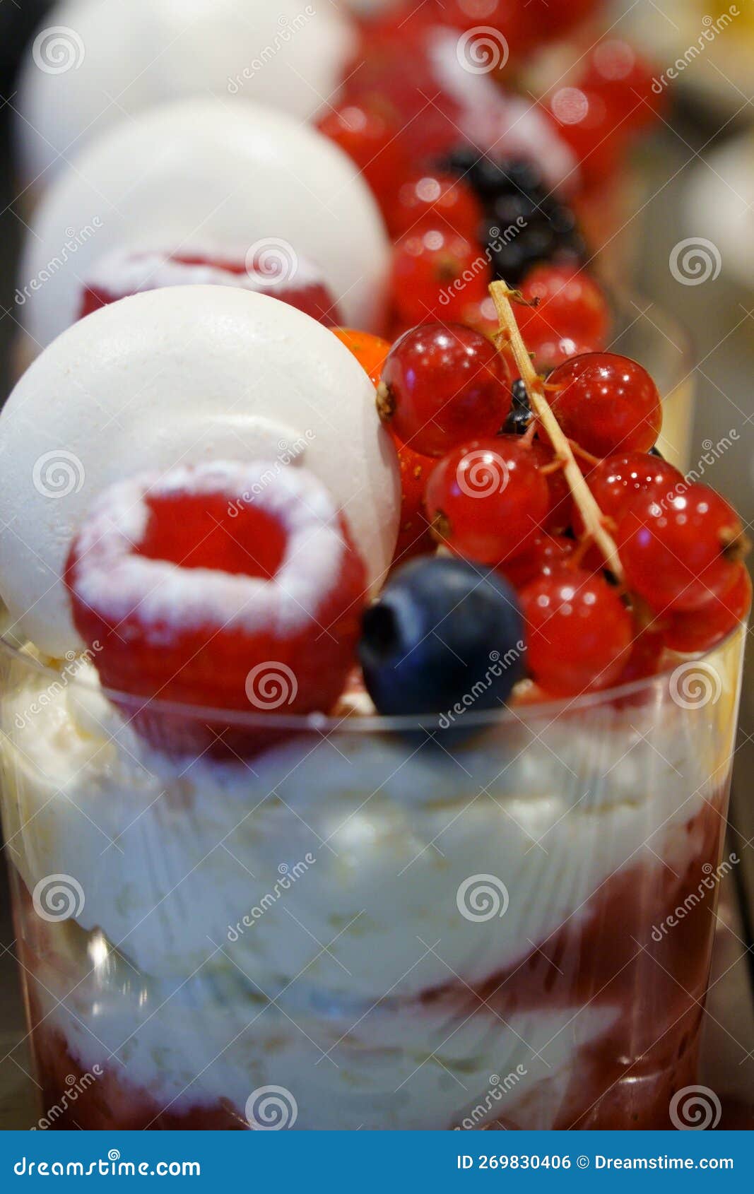 Nice Presentation of Rice Pudding with Fruit Stock Photo - Image of ...