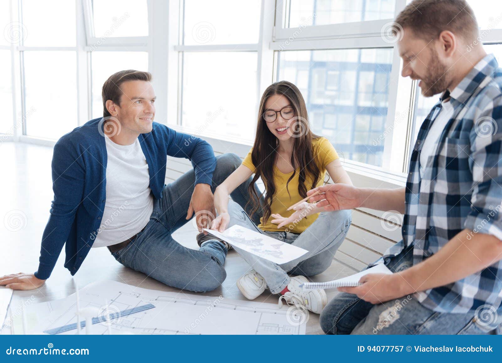 Nice Professional Engineers Having a Heated Discussion Stock Image ...