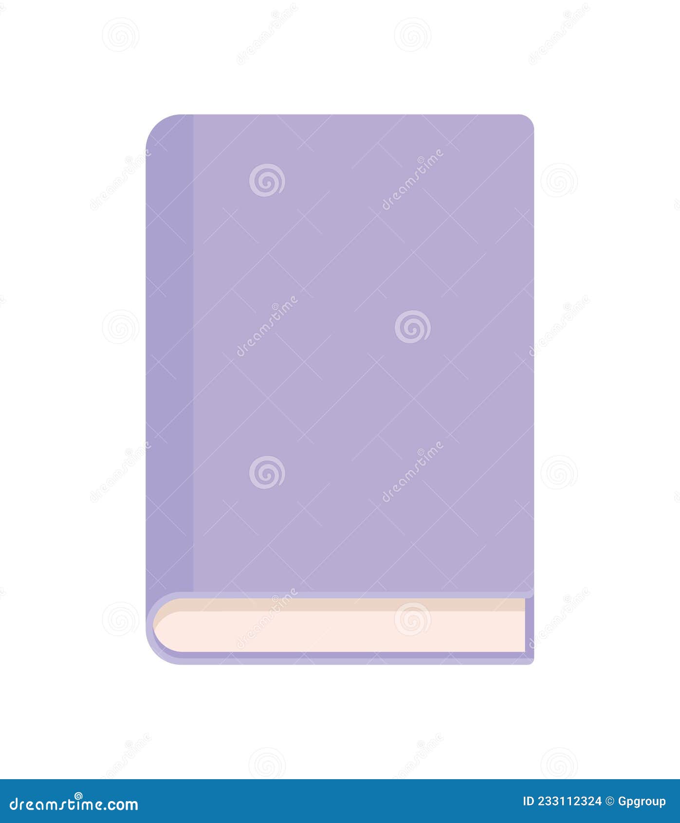 Nice purple textbook stock vector. Illustration of isolated - 233112324