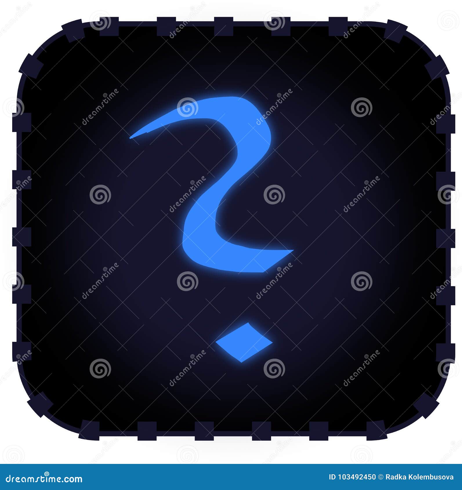 Nice Question Mark Button 1 Symbol Stock Photo - Illustration of ...