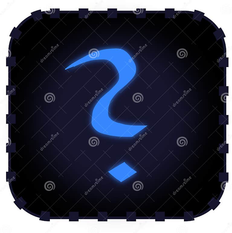 Nice Question Mark Button 1 Symbol Stock Photo - Illustration of ...