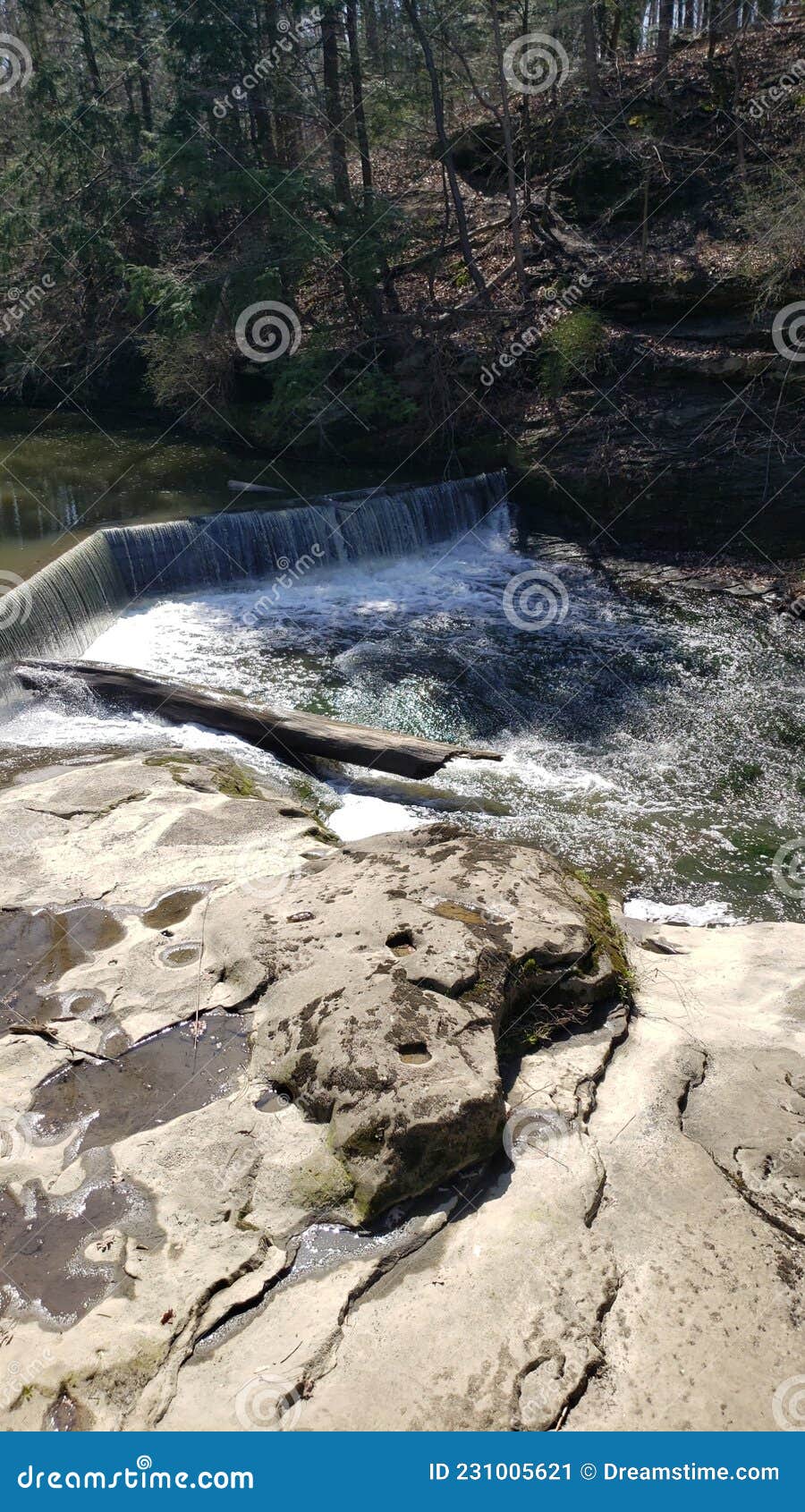 Nice Quiet waterfall stock image. Image of waterway - 231005621