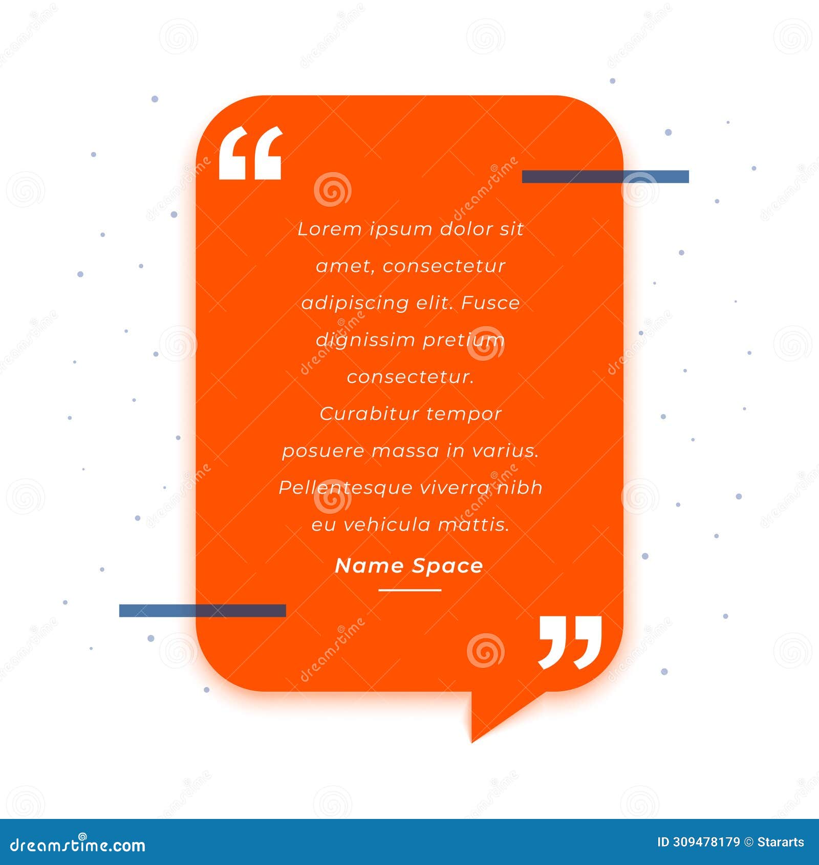 Nice Quote Frame Template for Speech or Content Stock Vector ...