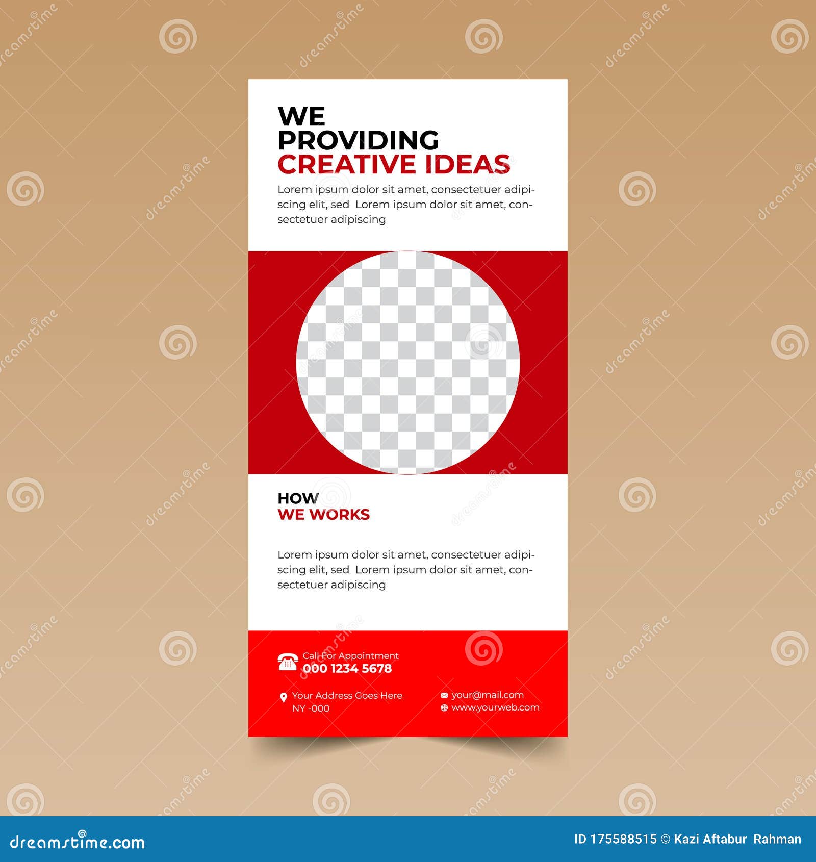 Nice Rack Card Design Template Stock Image - Image of modern, ready ...