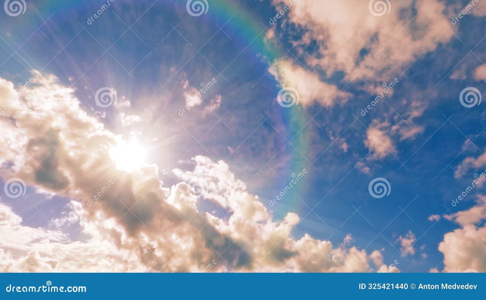 Nice Rainbow after the Rain on Clouds in the Sky - Photo of Nature ...