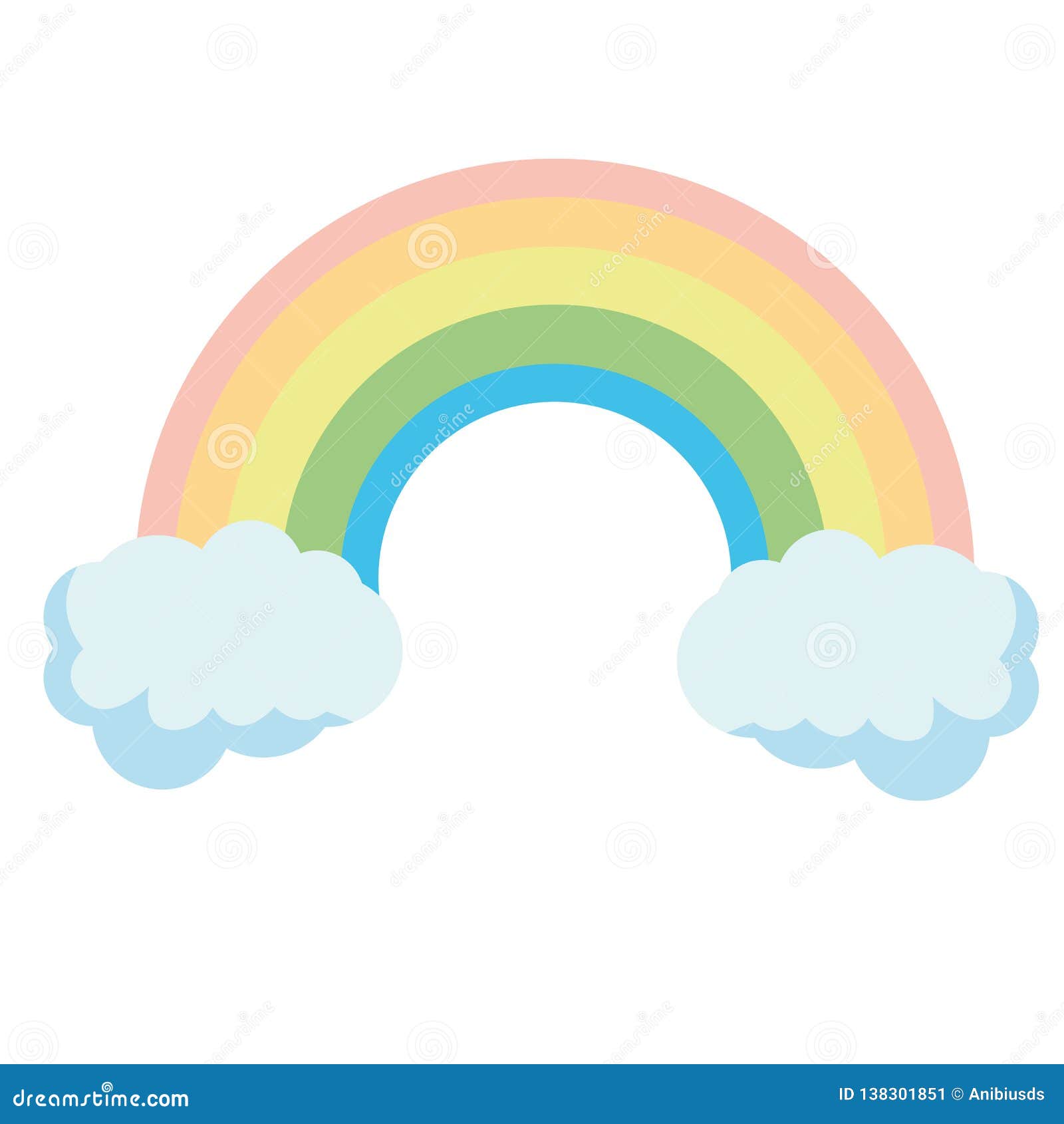 Nice Rainbow With Beautiful Colors Stock Image | CartoonDealer.com ...