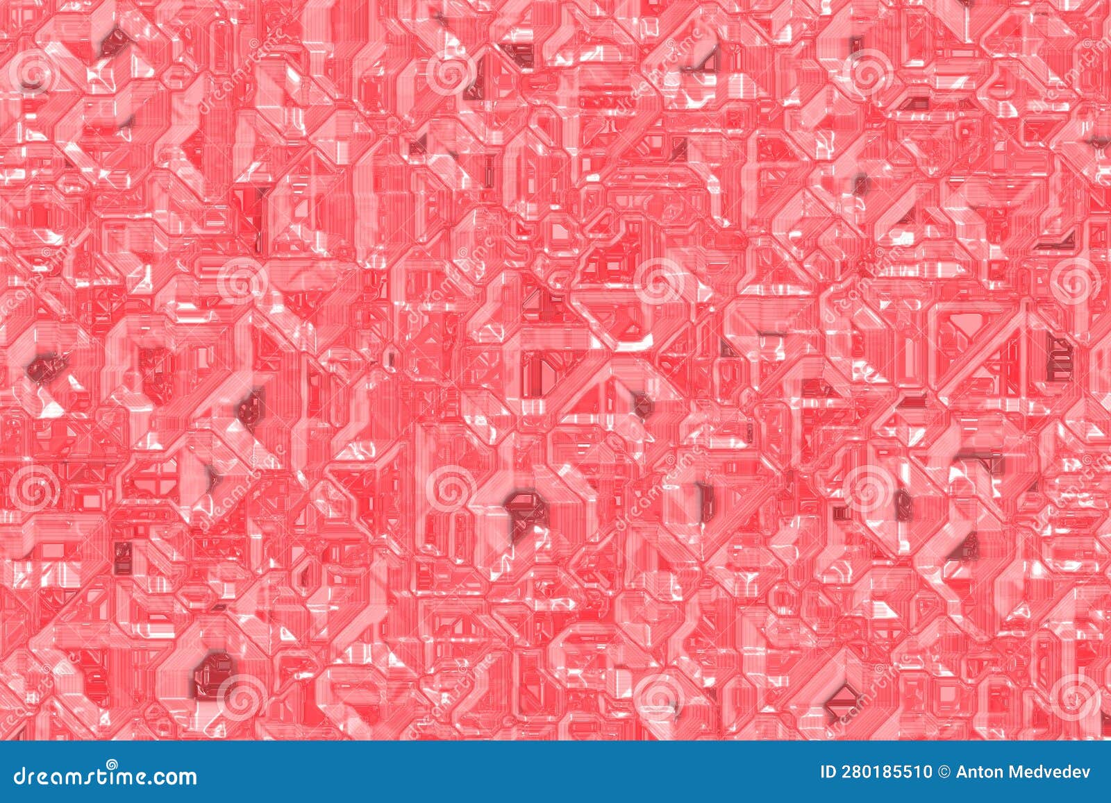 Nice Red Electronic Crystalline Template Digital Graphic Backdrop ...