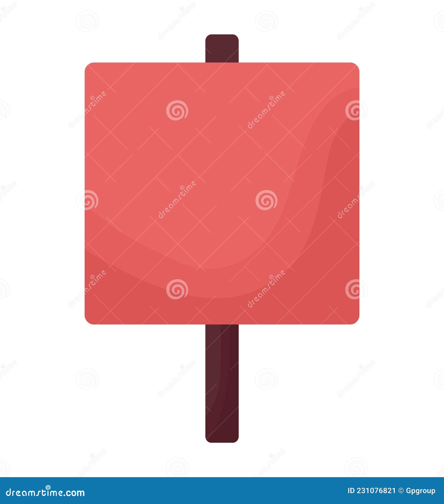 Nice red signboard stock vector. Illustration of vector - 231076821