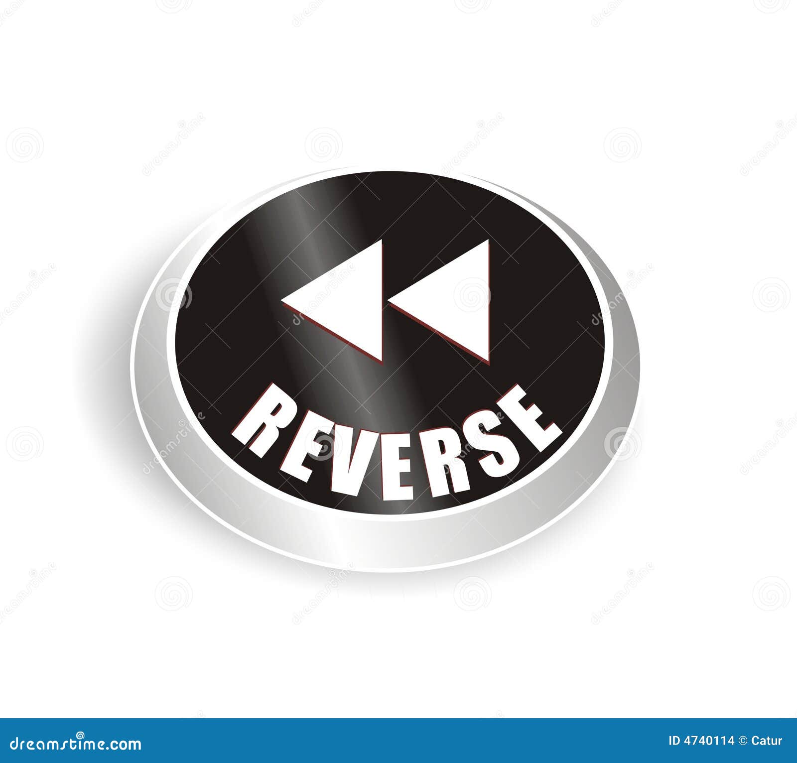Nice reverse button stock vector. Illustration of white - 4740114