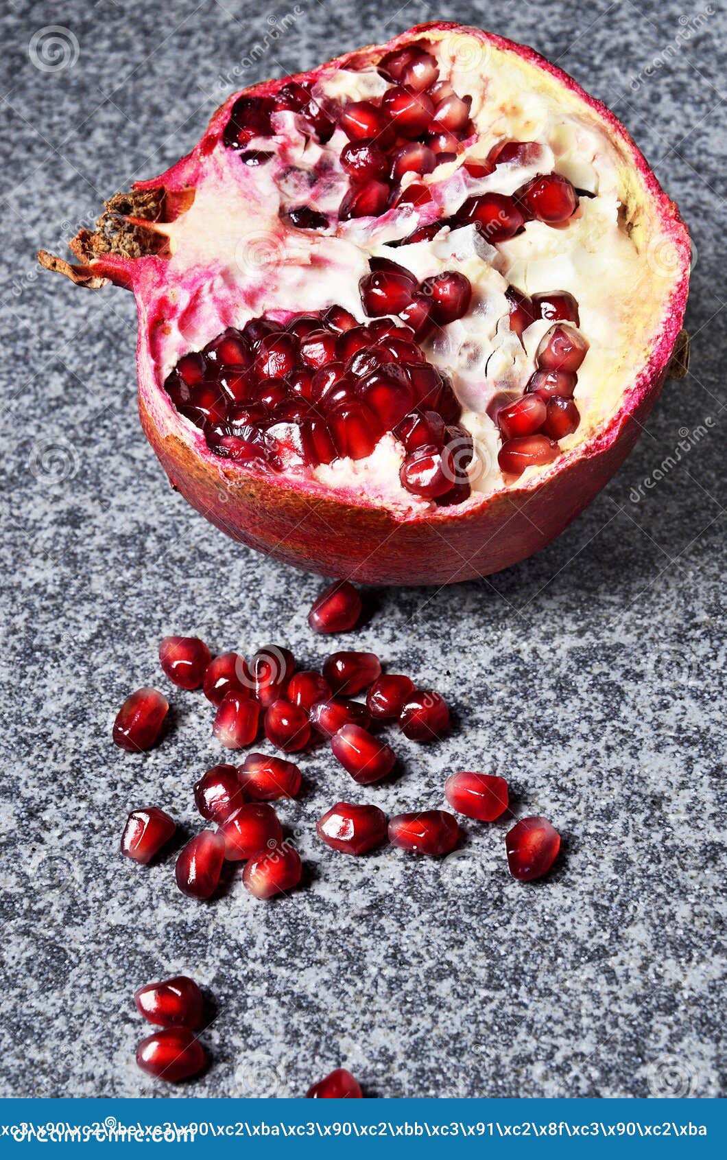 Nice and ripe pomegranate stock image. Image of vitamin - 85230909