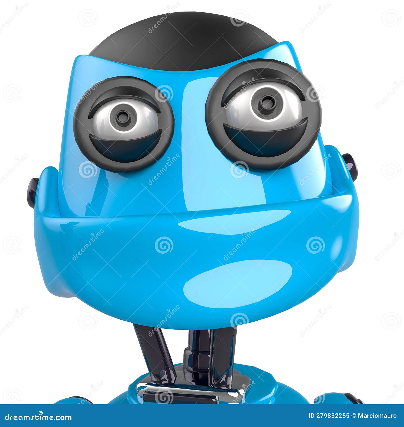 Nice Robot Id Profile Picture Stock Illustration - Illustration of ...
