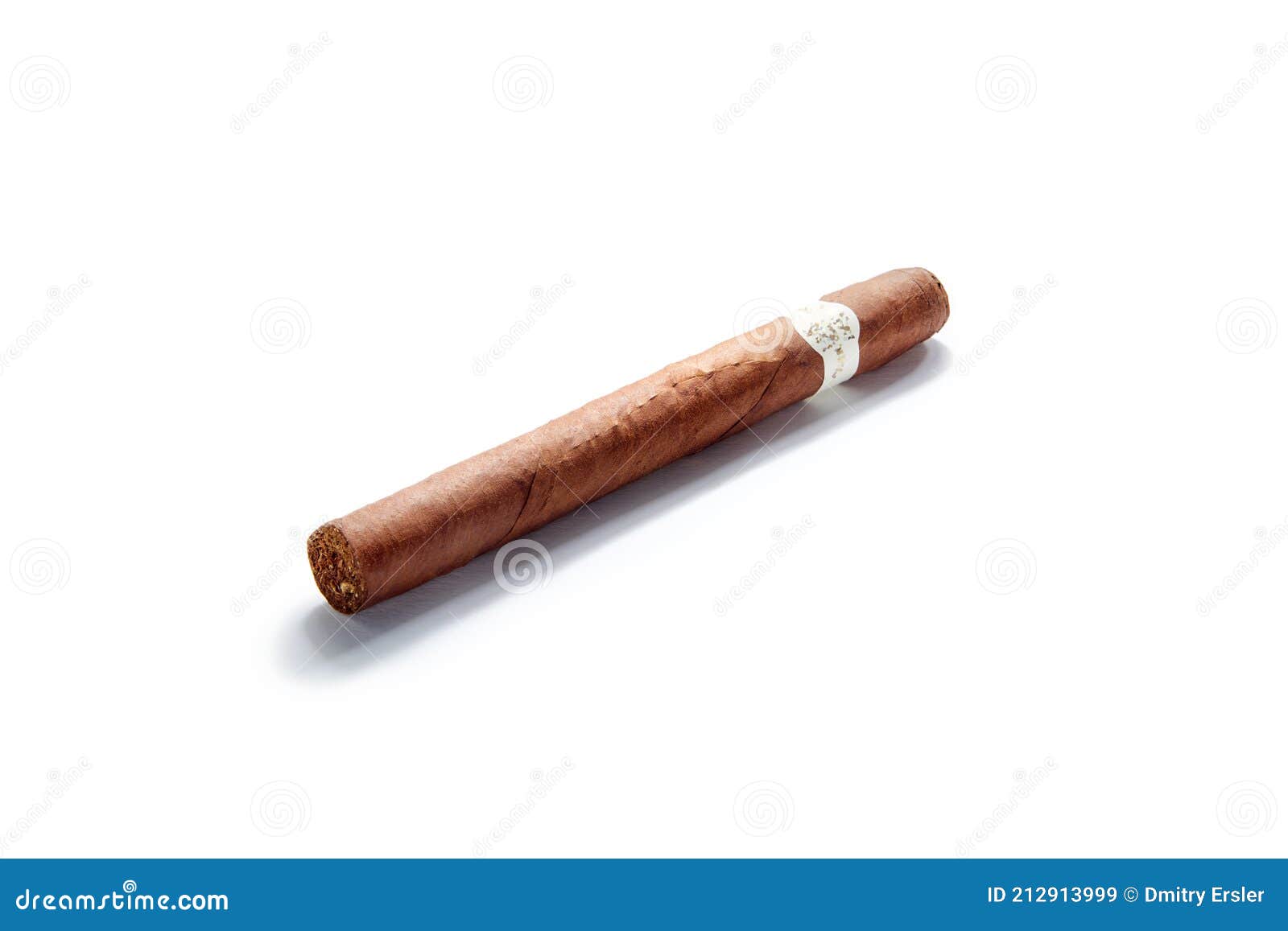 Nice Robusto Cuban Cigar on White Back Stock Image - Image of smoke ...