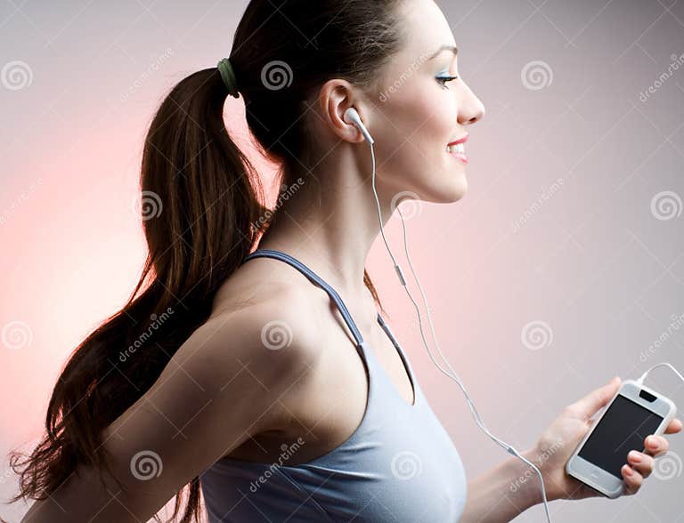 Nice running girl stock photo. Image of action, speed - 4530650