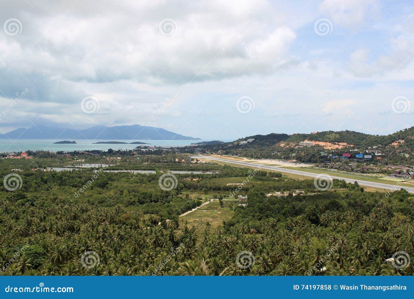 Nice runway stock photo. Image of airplane, green, rural - 74197858