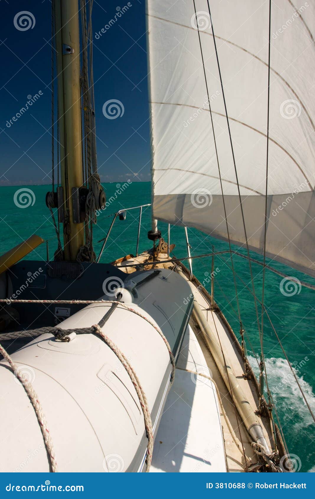 Nice sail stock photo. Image of sailboat, boat, mast, rigging - 3810688