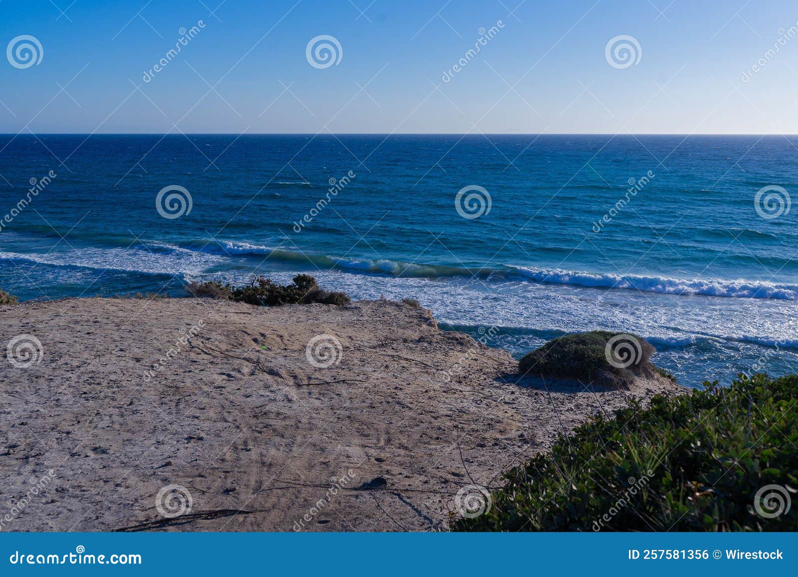 Nice Sand Beach Kos Greece stock photo. Image of landscape - 257581356