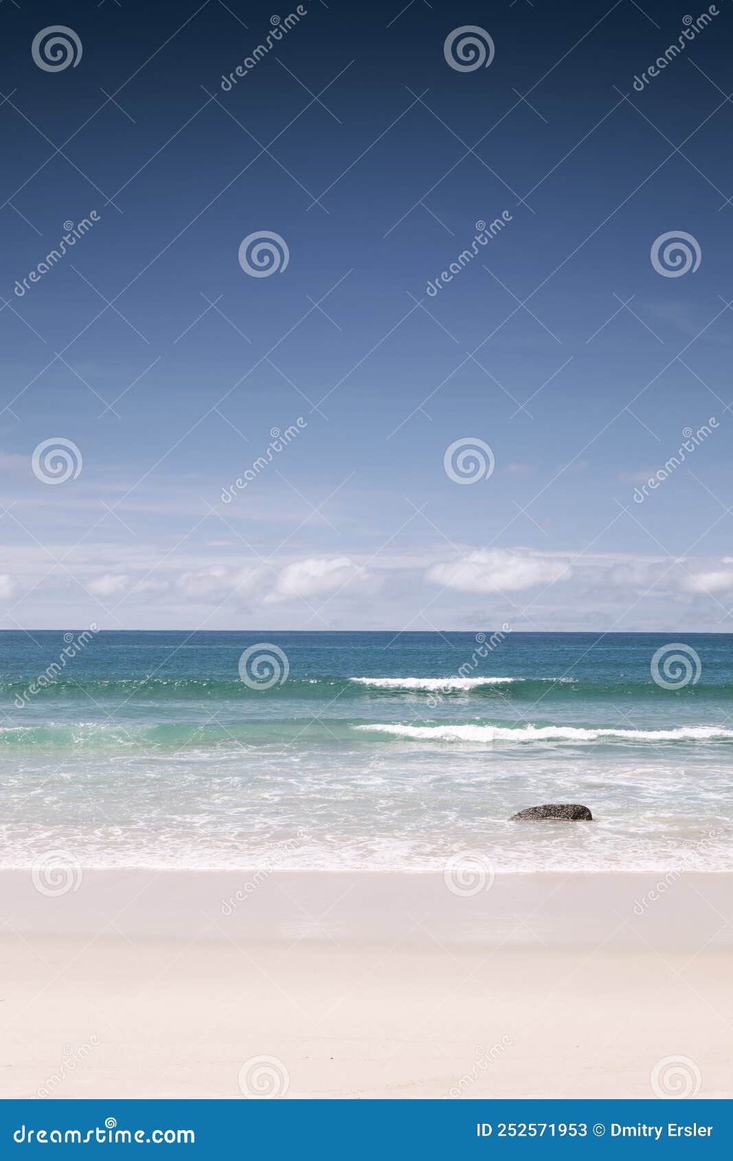 Nice Sandy Beach during Sunny Day Stock Image - Image of wave, weather ...