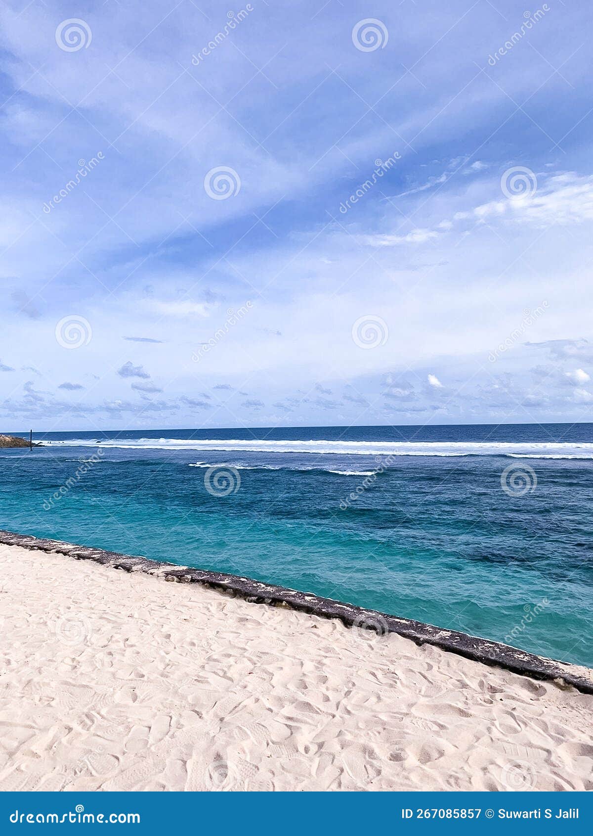 Nice Scenary of Beach during the Day Stock Image - Image of diving ...