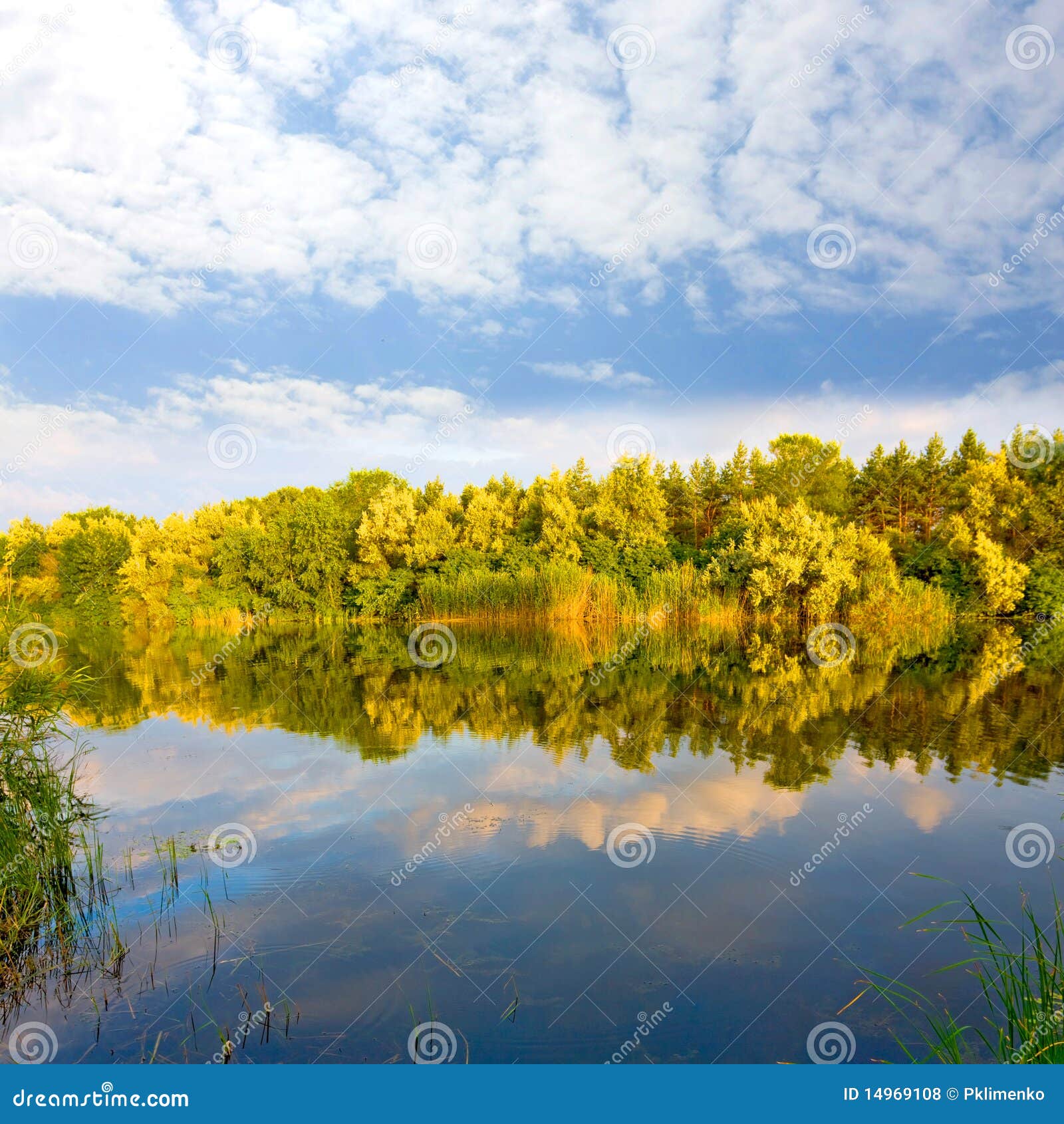 Nice scene on lake stock photo. Image of peace, colorful - 14969108