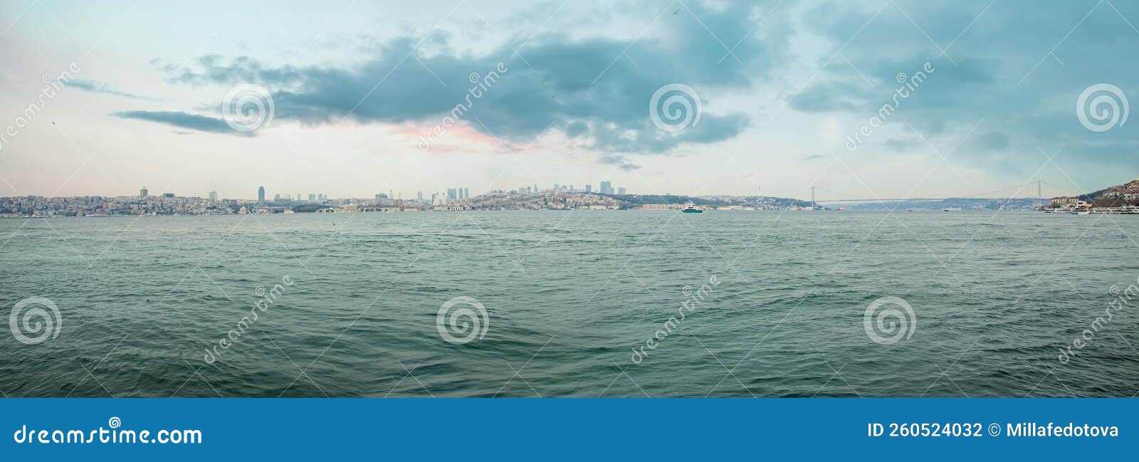 Nice Sea Landscape of Istanbul, Turkey Stock Photo - Image of scene ...