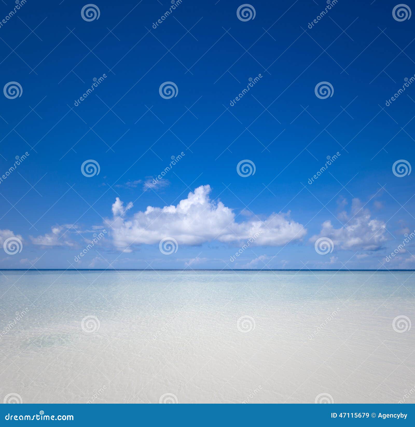 Nice Seascape in the Indian Ocean Stock Image - Image of nature ...