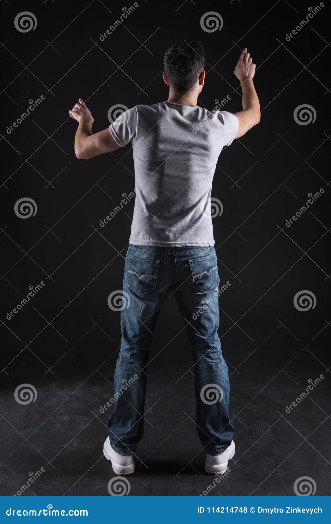 Nice Serious Man Using Sensory Panel Stock Photo - Image of improvement ...