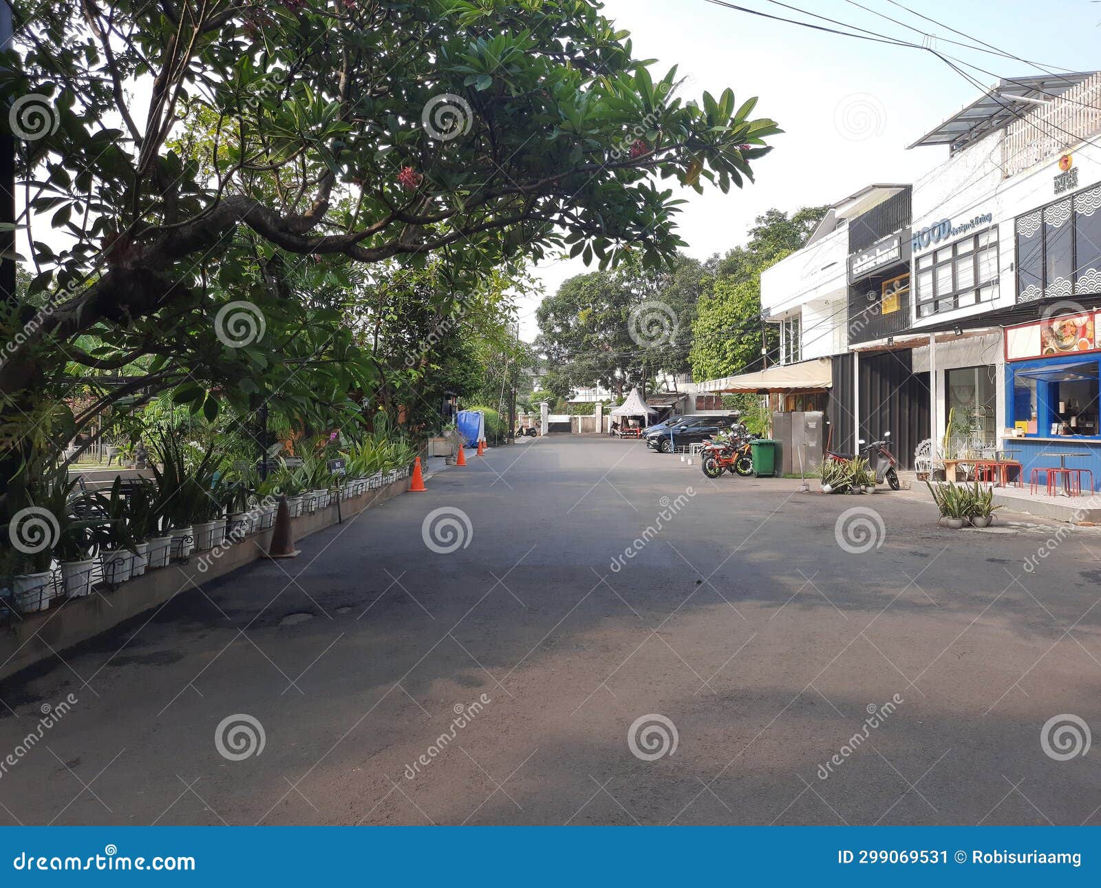 A Nice Shaddy Environment in South Jakarta Stock Image - Image of ...