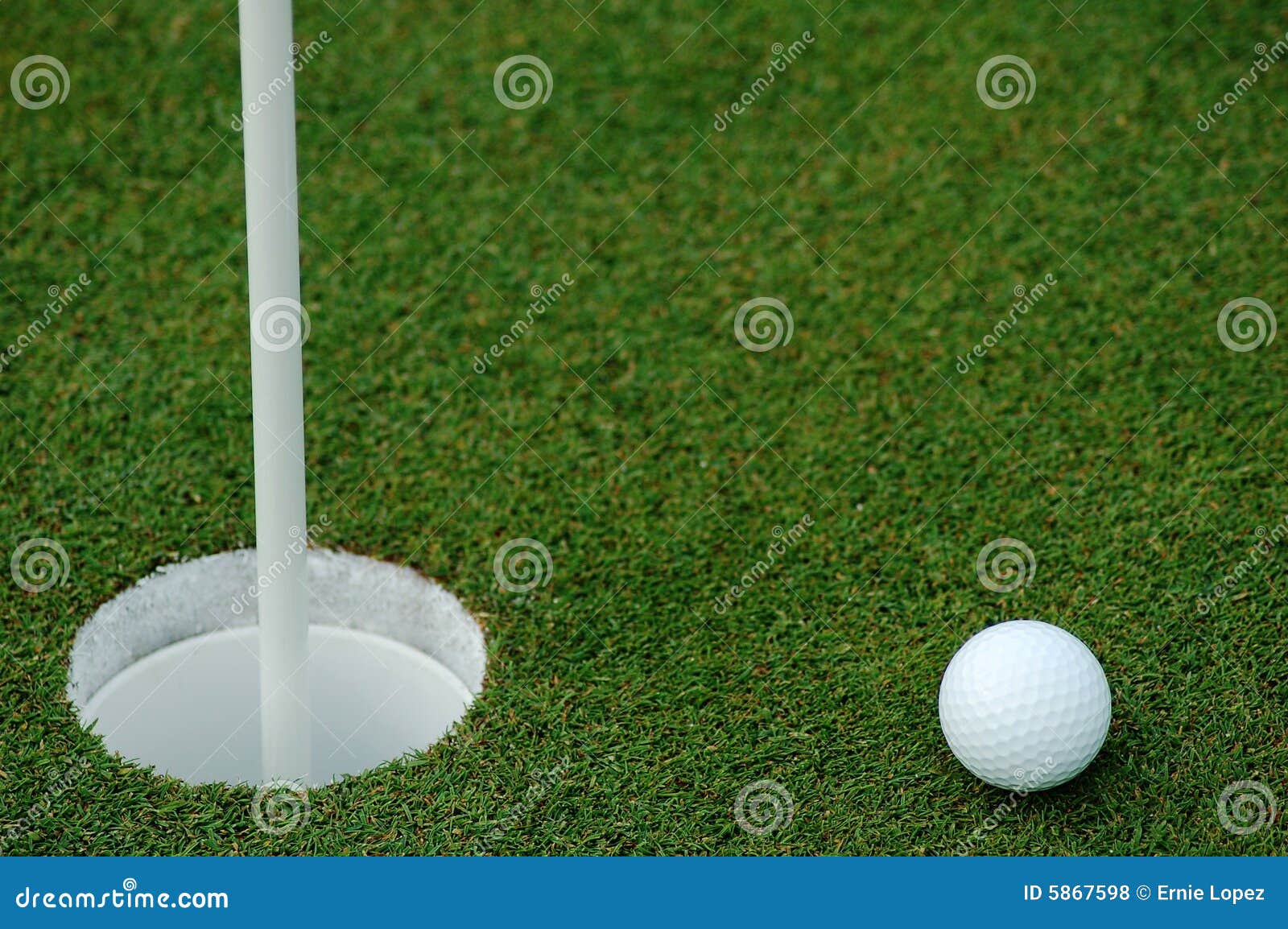 Nice Shot! stock photo. Image of ball, grass, green, golf - 5867598