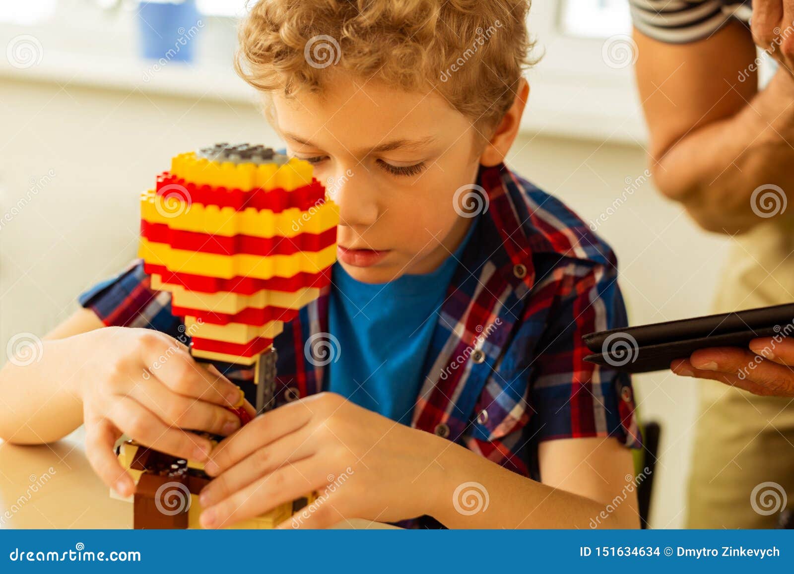 Nice Skilled Boy Constructing a Toy Balloon Stock Photo - Image of ...